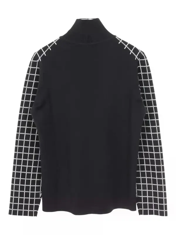 Hermès 00s High-neck Check Sweater