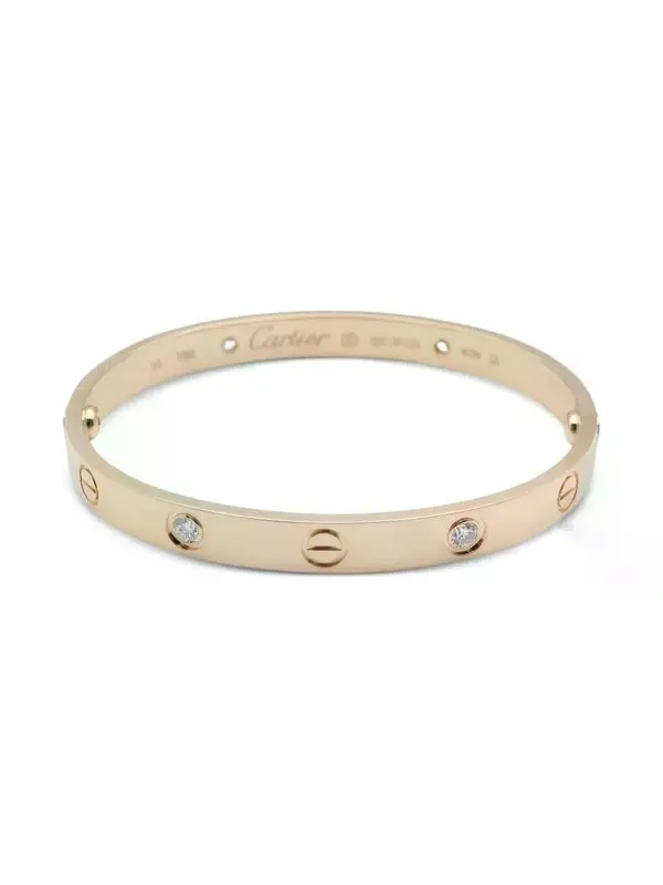 Cartier 18k Rose Diamond Bracelet - Gold