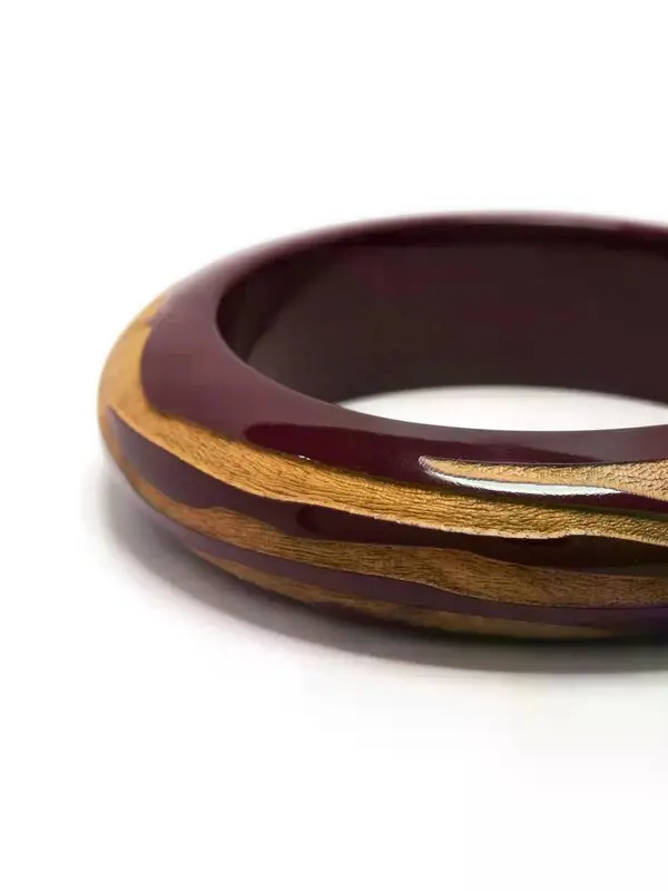 LOUIS VUITTON 2000s Zebra Motif Bangle Bracelet