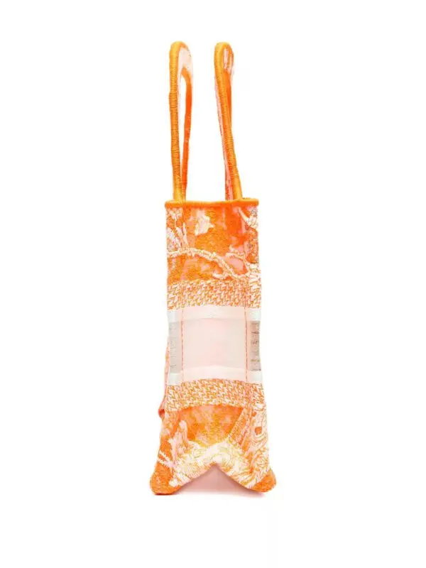 Dior Floral-pattern Tote Bag - Orange