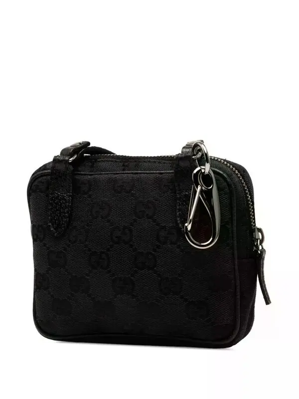 Gucci Gg Canvas Crossbody Bag - Black