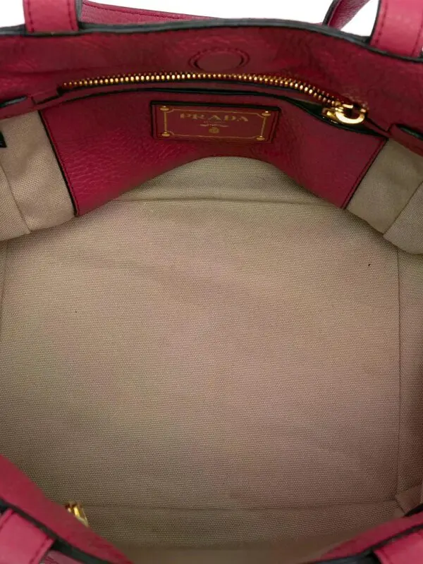 Prada Vitello Daino Tote Bag - Pink
