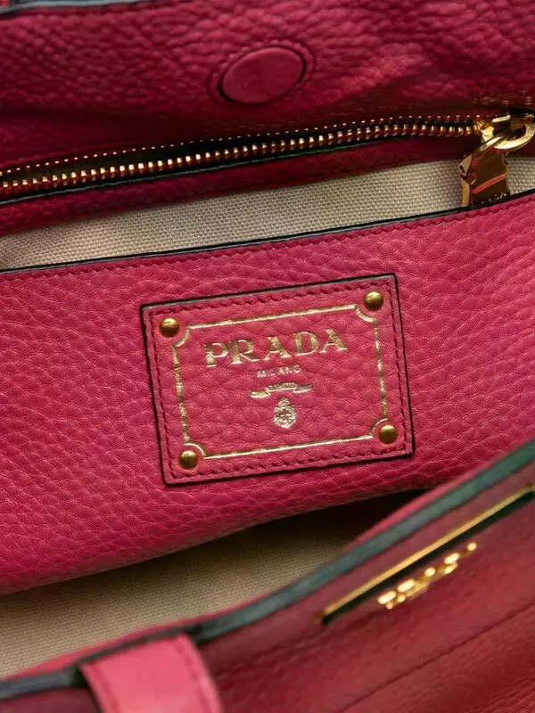 Prada Vitello Daino Tote Bag - Pink