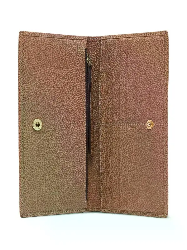 Carolina Herrera Pre-owned Ch Leather Grain Wallet