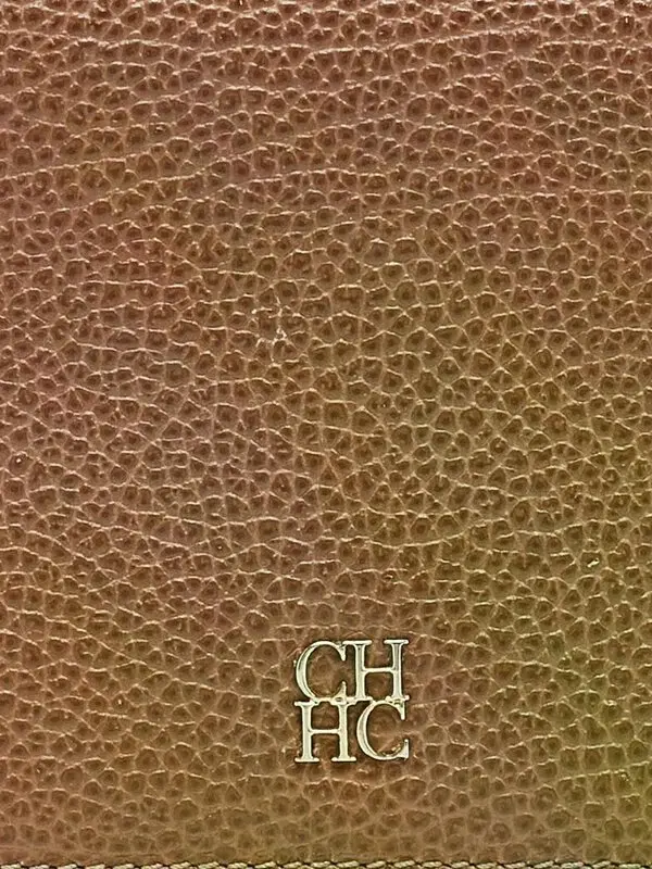 Carolina Herrera Pre-owned Ch Leather Grain Wallet