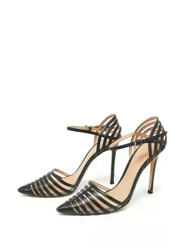 GIANVITO ROSSI 100mm Strappy Leather Pumps