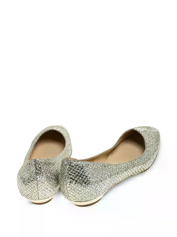 JIMMY CHOO Glitter Ballet Flats