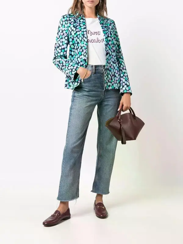 Celine 1980s Floral Blazer