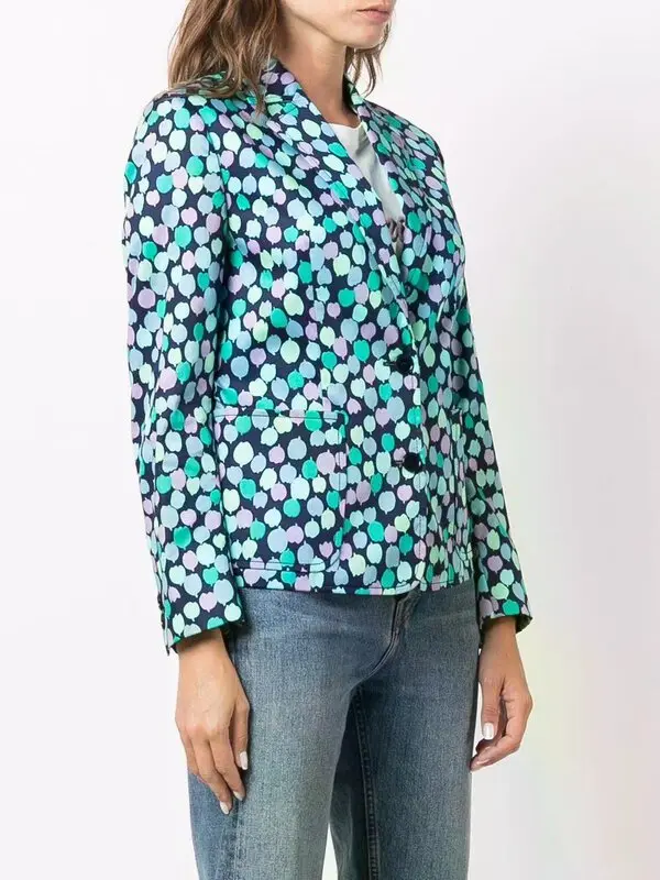 Celine 1980s Floral Blazer