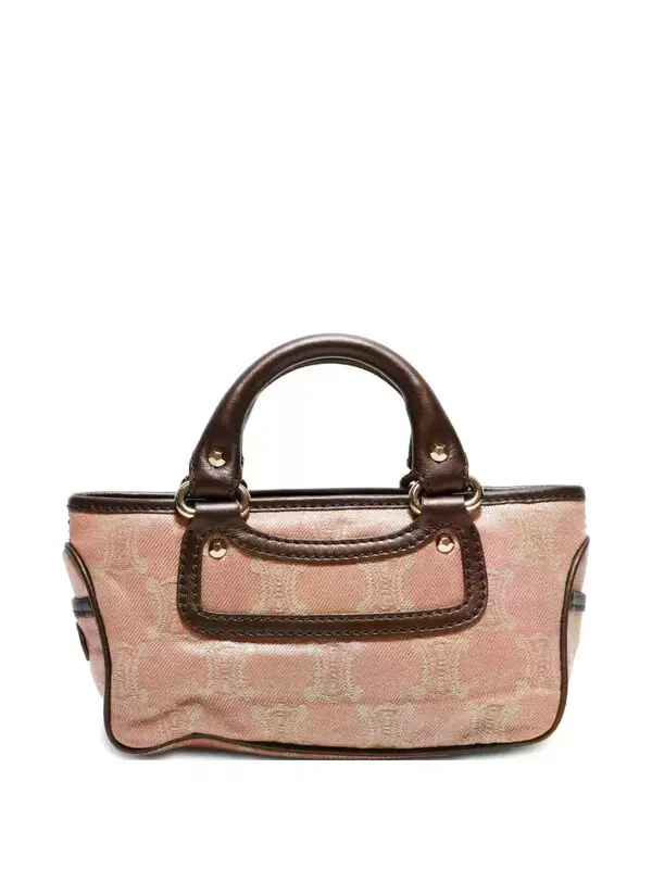 Celine 1990-2000s Macadam Canvas Mini Tote Bag