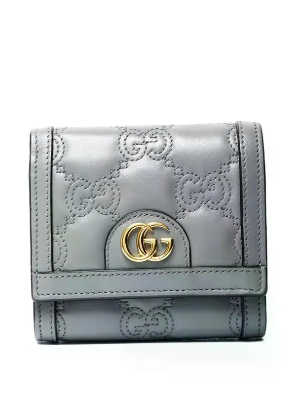 Gucci 2015-2020 Gg-quilted Wallet - Grey