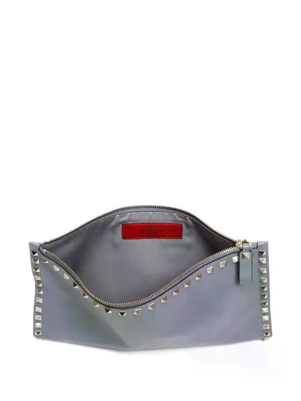 Valentino Garavani Stud-embellished Leather Clutch Bag