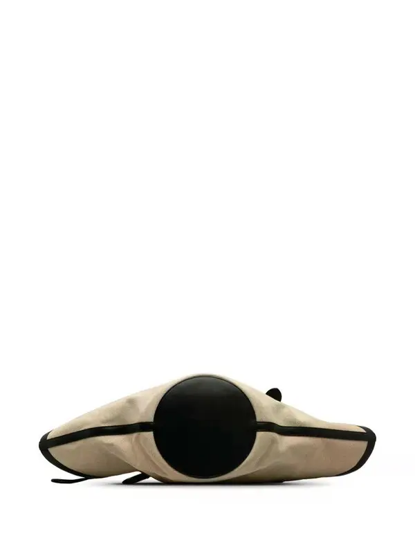 JIL SANDER Canvas Sombrero Satchel