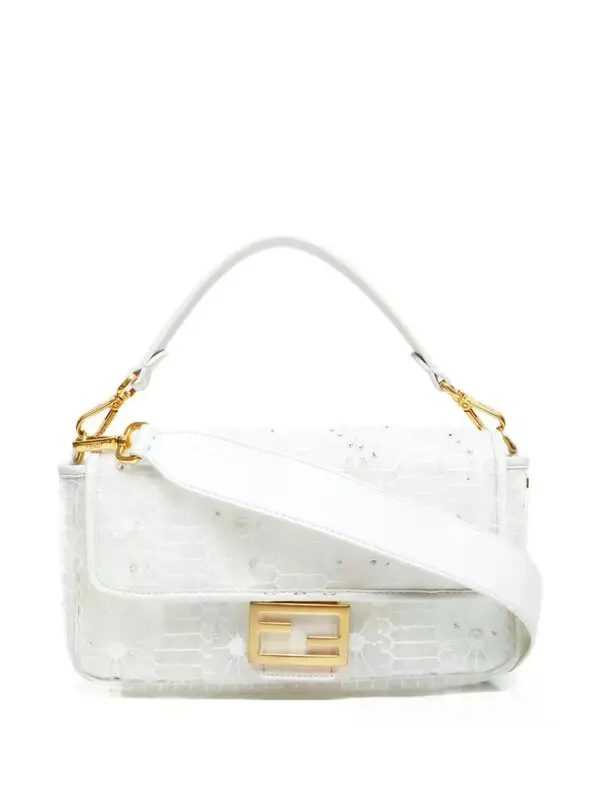 Fendi 2020-2025 Mamma Baguette Tote - White