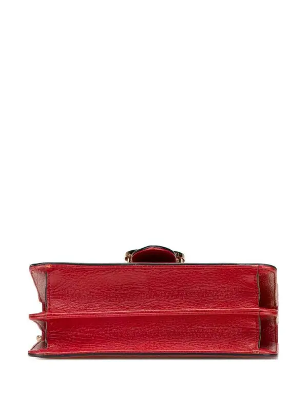 Gucci Small Calfskin Interlocking G Crossbody Bag - Red