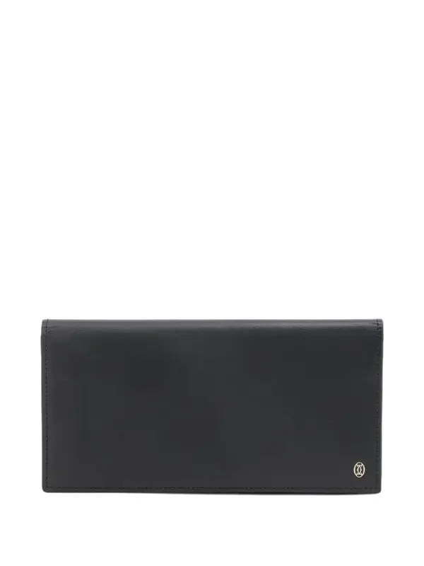 CARTIER 2000-2010s Logo-embossed Bi-fold Wallet - Black