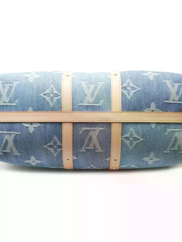 LOUIS VUITTON Keepall Bandouliere 45 Tote Bag - Blue