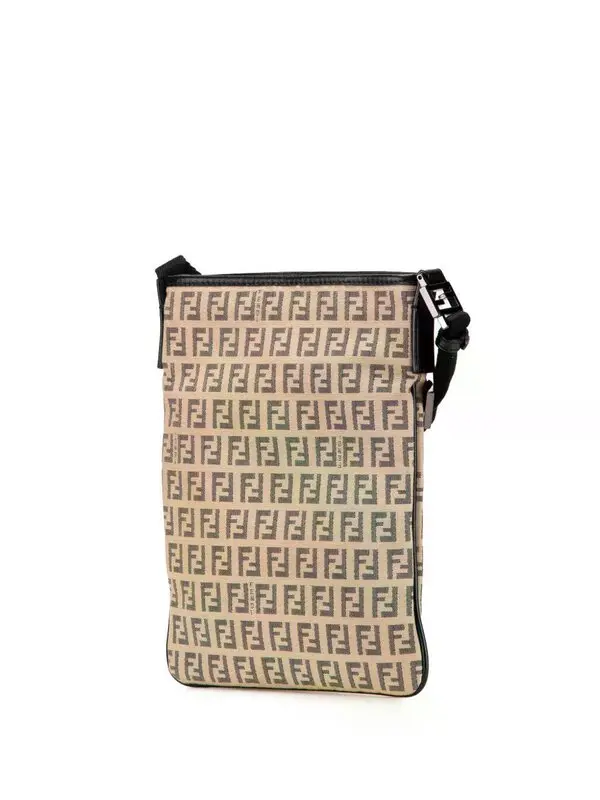 Fendi 2000-2010 Zucchino Canvas Crossbody Bag