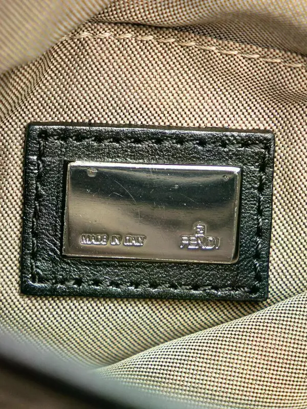 Fendi 2000-2010 Zucchino Canvas Crossbody Bag