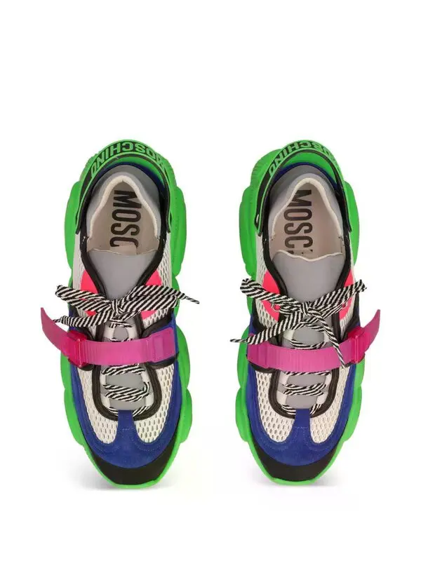 Moschino Teddy Buckle-strap Sneakers