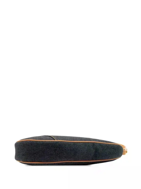 Dior Mini Denim Saddle Pochette - Blue