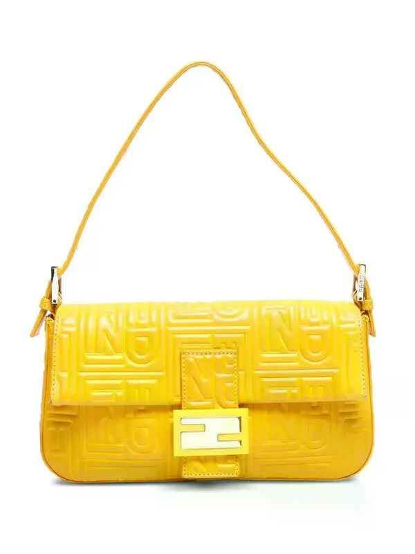 Fendi 2010 Baguette Shoulder Bag - Yellow