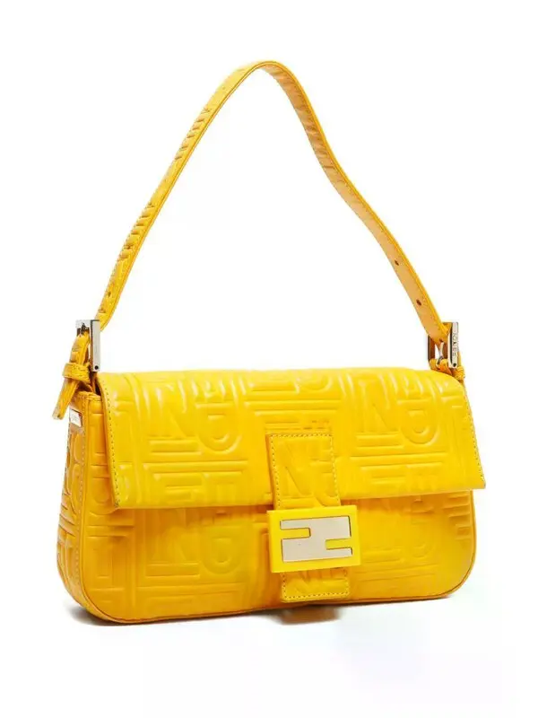 Fendi 2010 Baguette Shoulder Bag - Yellow