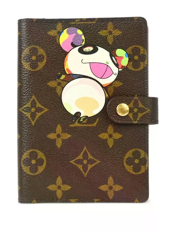 LOUIS VUITTON 2004 X Takashi Murakami Agenda Pm Notebook Cover - Brown