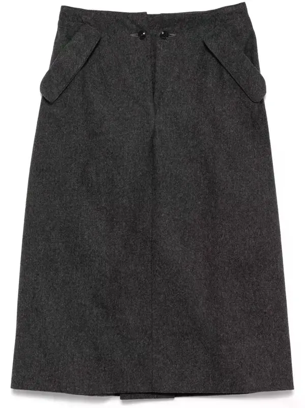 Giorgio Armani 1990s Wool Mini Skirt