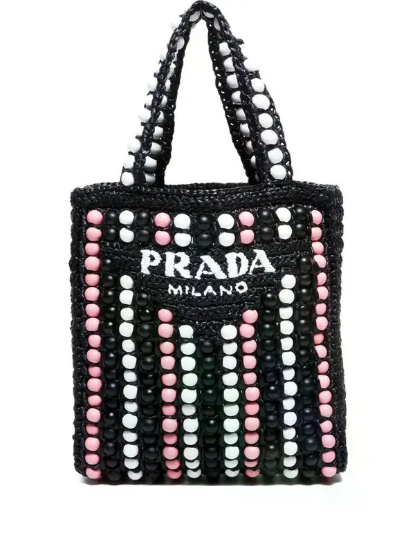 Prada 2000s Raffia Tote Bag