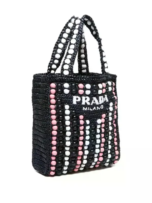 Prada 2000s Raffia Tote Bag