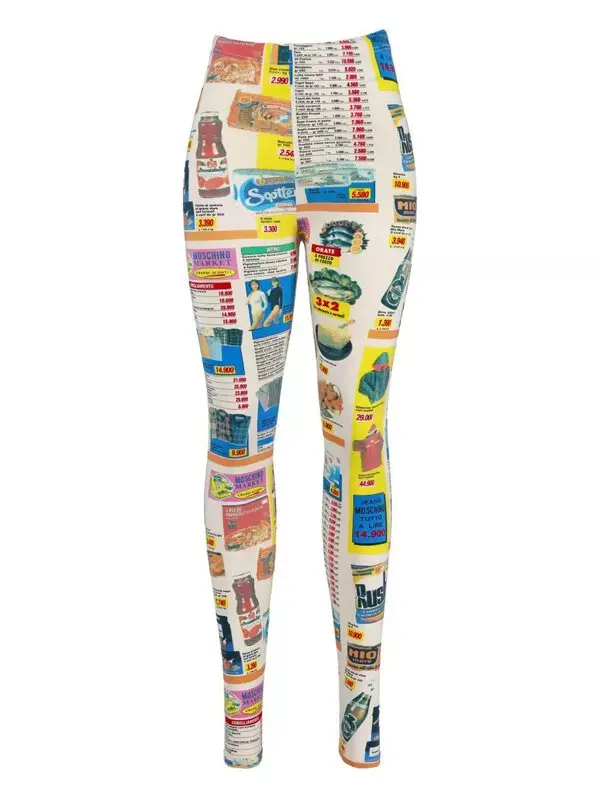 Moschino 1990 Printed Leggings