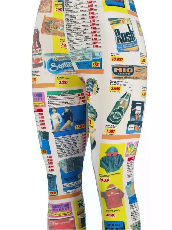 Moschino 1990 Printed Leggings