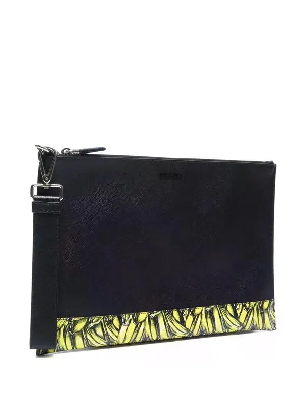 Prada 2020 Banana-print Clutch Bag