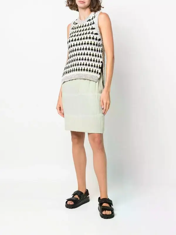 Comme Des Garçons High-waisted Ruched Straight Skirt