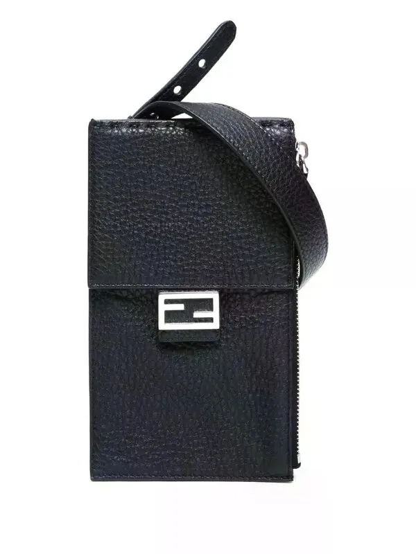 Fendi 2015-2025 Ff-plaque Phone Case - Black