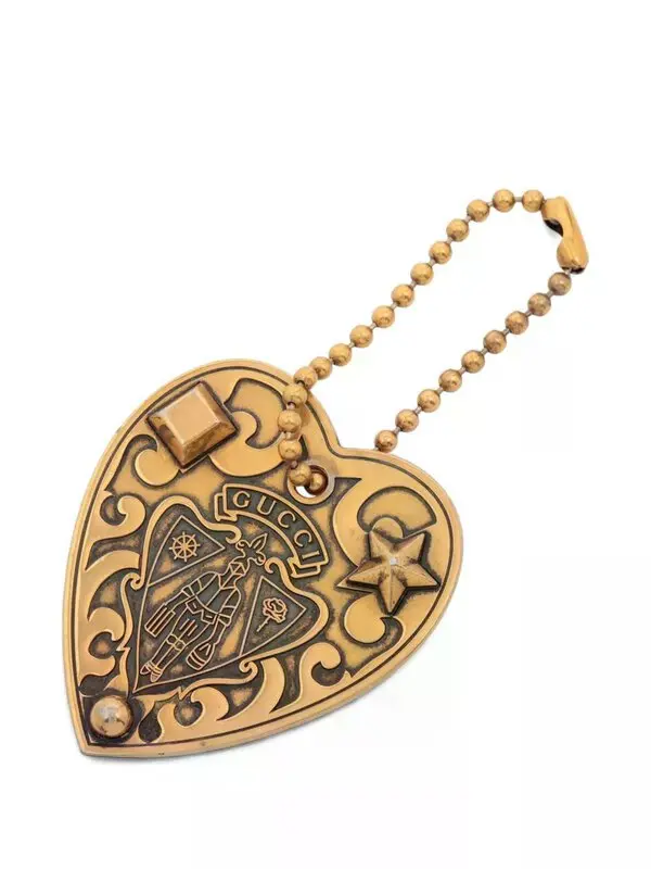 Gucci 1980-2000 Heart-shaped Key Charm - Gold