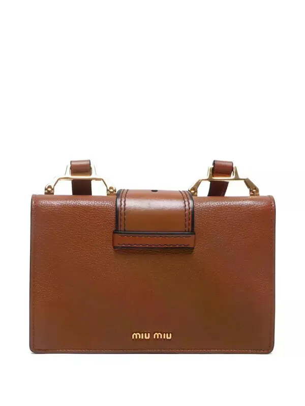 Miu Miu Lady Leather Shoulder Bag - Brown