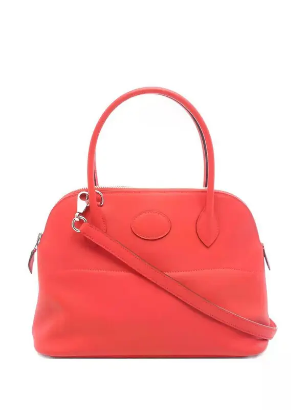 Hermès 27 Bolide Handbag With Detachable Strap - Red