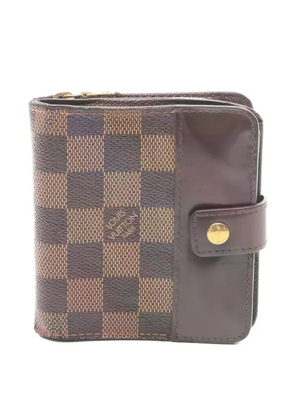 LOUIS VUITTON 2004 Damier Ebene Zip-fastening Wallet - Brown