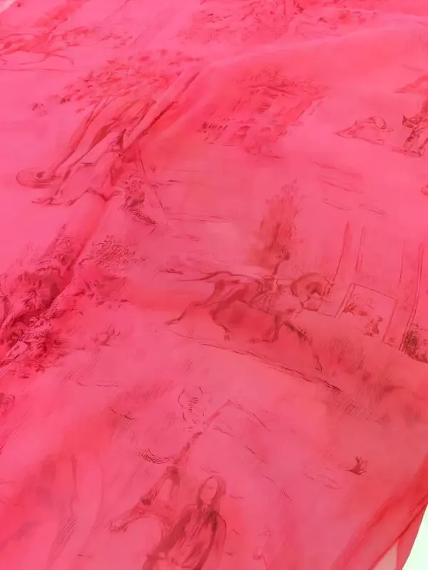 Hermès 2010s Stall Fringed Printed Scarf