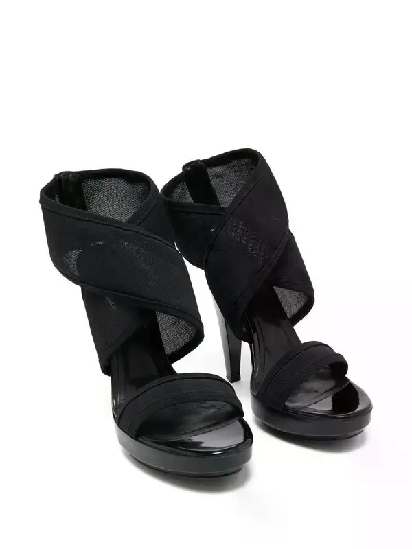 Fendi 80mm Leather Heeled Sandals