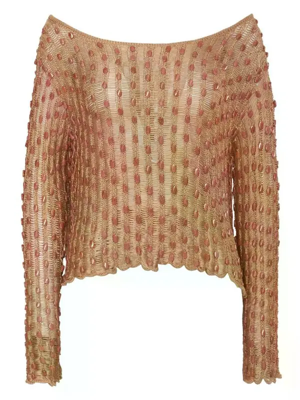 KRIZIA Bead-embellished Sweater
