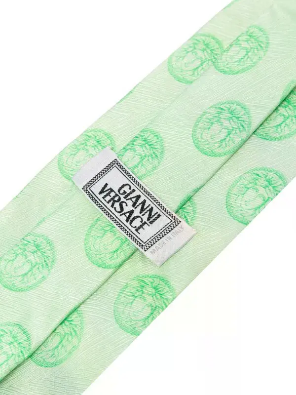 Versace 1990s Medusa-head Silk Neck Tie