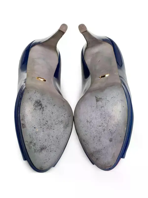 SERGIO ROSSI 100mm Patent-leather Peep-toe Pumps