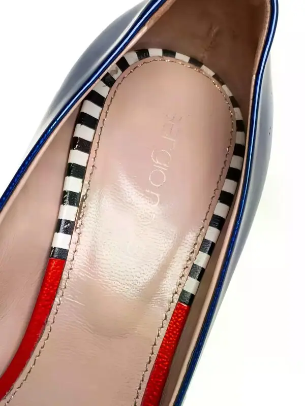 SERGIO ROSSI 100mm Patent-leather Peep-toe Pumps