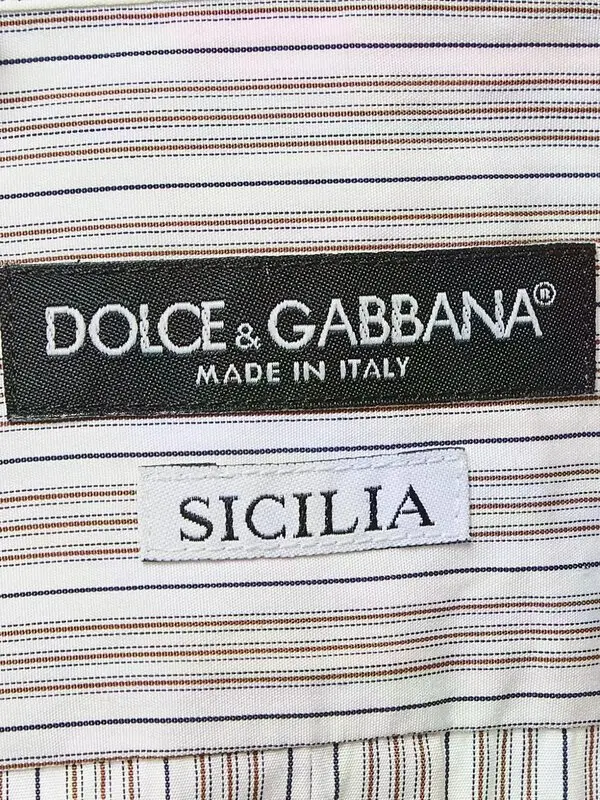 Dolce & Gabbana 2023 Striped Collar Shirt