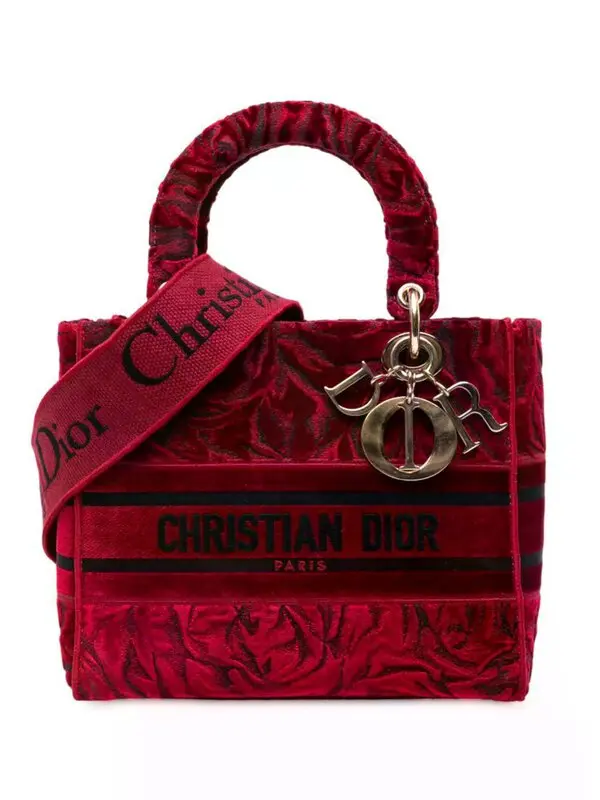 Dior Lady D-lite Satchel - Red