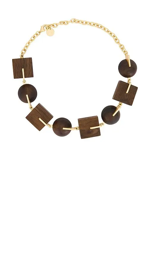 Cult Gaia Laguna Choker Necklace - Walnut