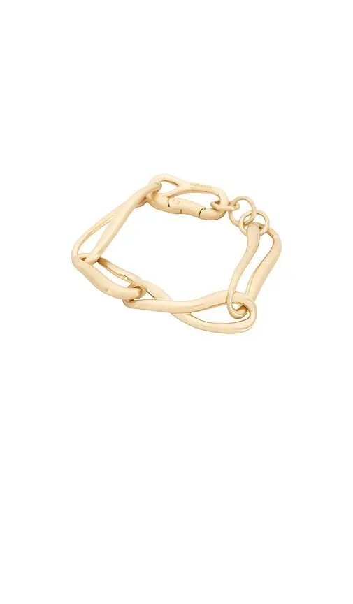 Cult Gaia Vera Bracelet In Metallic Gold - Brushed Brass